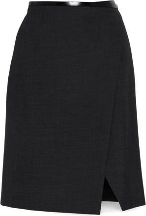 Philosophy di Lorenzo Serafini Femme, Jupes, Noir, Taille: 38 FR Gonna Midi Skirt