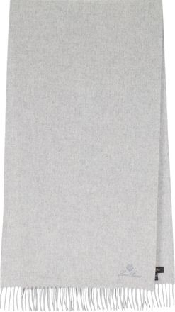 Loro Piana Large Logo Cashmere Scarf