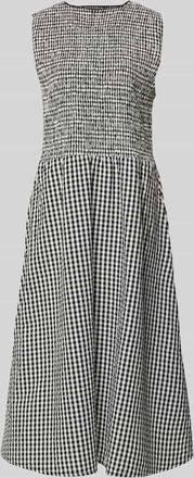 Jake*s Casual Midikleid mit Smok-Details und Eingrifftaschen