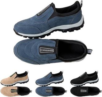 Generic Chaussures Oxford &agrave; enfiler pour homme - Chaussures Oxford &agrave; bout large - Soutien de la vo&ucirc;te plantaire - Baskets orthop&eacute;diques tendance - Baskets de 