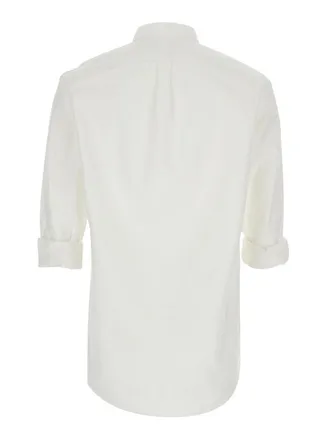 Polo Ralph Lauren Mens Shirt Oxford Slim Fit White Cotton