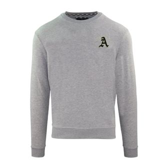 Aquascutum Sweatshirt f&uuml;r Herren, Rundhalsausschnitt, Lang&auml;rmlig (Grau)