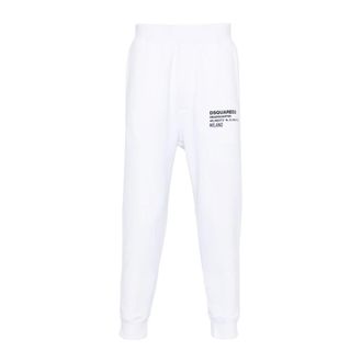 Dsquared2 Homme, Pantalons, Blanc, Taille: M Pantalons Élégants pour Hommes