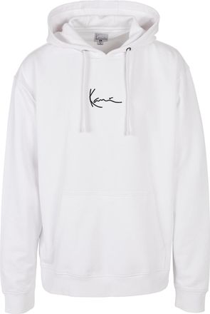 Karl Kani Herren KKMQ12005 SMALL Signature Hoody WHT White, S