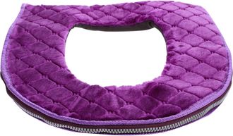 Valiclud Wc sitzbezug mit Reißverschluss Warmes und Dickes Toilettenpolster für Runde Wc sitze Waschbarer Wiederverwendbarer Komfortbezug für Kalte Tage Einfac