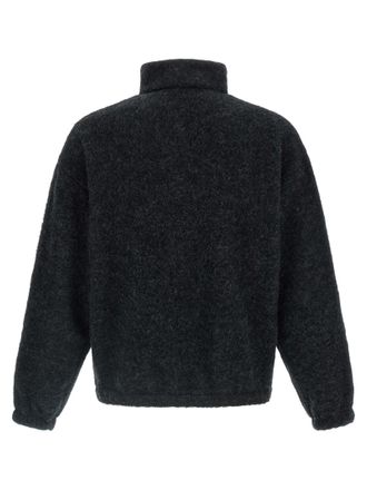 Jil Sander Wool Fleece Half-Zip Sweatshirt - Gray