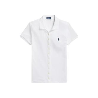 Polo Ralph Lauren Polo mit kurzen &Auml;rmeln - - Blouses & Shirts - Damen - Wei&szlig; - L