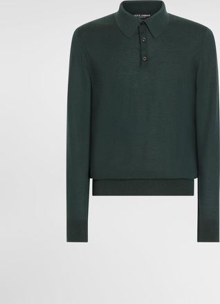 Dolce & Gabbana Strick-poloshirt Aus Kaschmir - Mann Strickwaren 44