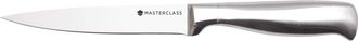 MasterClass MasterClass Acero Deluxe Küchenmesser aus rostfreiem Kohlenstoffstahl, 12 cm (4,5), Silber