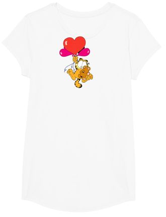 Garfield Heart Balloons with Pooky Valentines Day Cat T-Shirt