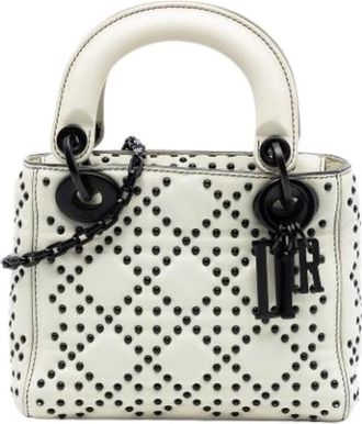 Dior Pre-owned Lady Satchel - Femme - Pre-owned - Blanc - Taille: ONE Size