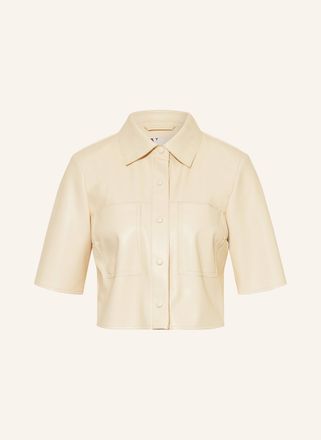 Vera Mont V By Vera Mont Hemdbluse In Lederoptik beige