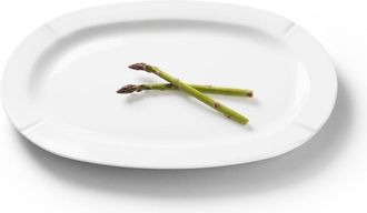 Rosendahl Copenhagen Ovale Servierplatte 44x30 cm Grand Cru klassisch Funktional, Weiss