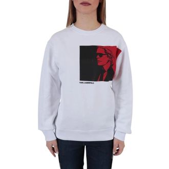 Karl Lagerfeld Legend Sweatshirt - - Sweatshirts & Hoodies - Damen - Wei&szlig; - M