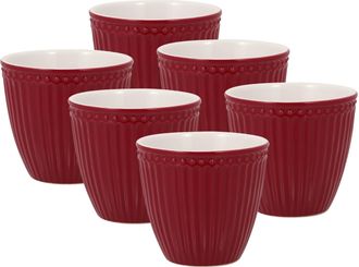 Green Gate Alice Latte Cup Claret red 0,35 l Set6