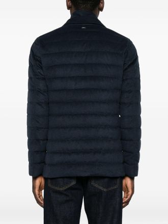 Herno Quilted Navy Jacket - Navy