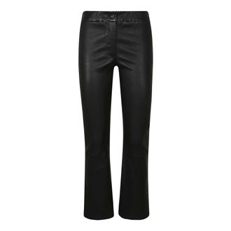 Arma Femme, Pantalons, Noir, Taille: 42 FR Pantalon Noir en Cuir