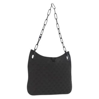 Gucci Sac bandouli&egrave;re GG Canvas Vintage Pre-owned - Femme - Pre-owned - Noir - Taille: ONE Size