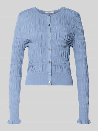 Scotch & Soda Cardigan mit Smok-Details und Rundhalsausschnitt