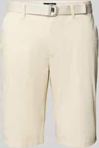 Christian Berg Bermudas aus Light Baumwolle mit G&uuml;rtel