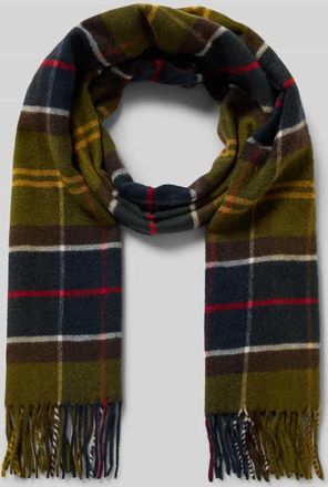 Barbour Schal mit Fransenabschluss Modell Yaxley