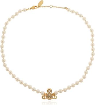 Vivienne Westwood Femme, Accessoires, Jaune, Taille: ONE Size Kitty Pearl Necklace
