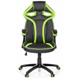 hjh OFFICE Hjh Office - gebraucht] Guardian Gamingstuhl Schwarz Grün Drehstuhl Bürostuhl Arbeitsstuhl B-Ware