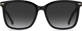 Carolina Herrera Her Ch 0045/s 3H2/9O BLACK PINK Sunglasses Unisex Acetate, Standard, 18