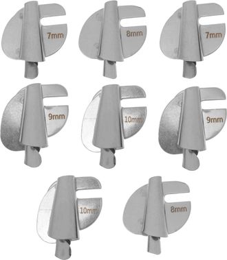 Cabilock 8st&uuml;cke Rollsaumfu&szlig; f&uuml;r N&auml;hmaschine Rundkanten-saumfu&szlig; Edelstahl-saumfu&szlig; N&auml;hmaschinen-rollsaumfu&szlig; Breiter Saumfu&szlig; Schnecken-rollsaumfu&szlig; Kurven-n&auml;hfu&szlig; 