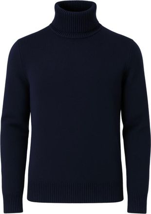 Paolo Pecora Homme, Pulls, Bleu, Taille: S Pull Col Roulé en Laine Mérinos Extrafine