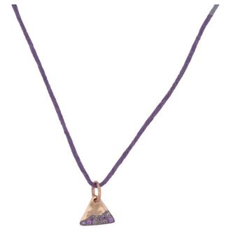 Dodo Halskette - DODO POMELLATO KOSTBARER TAG-ANH&Atilde;NGER AN GOLDKORD - Gr. unisize - in Gold - f&uuml;r Damen