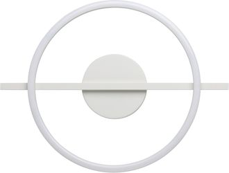 Eglo LED Deckenleuchte Amandolo, ringförmige Deckenlampe dimmbar mit Fernbedienung, geometrische Deckenbeleuchtung aus Metall in Weiß, warmweiß-kaltweiß, R