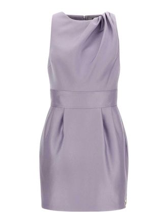 Elisabetta Franchi Robe Au Genou - Violet