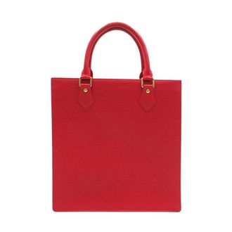 Louis Vuitton Sac Plat PM Tote Bag Pr&eacute;-poss&eacute;d&eacute; en Epi - Femme - Pre-owned - Rouge - Taille: ONE Size