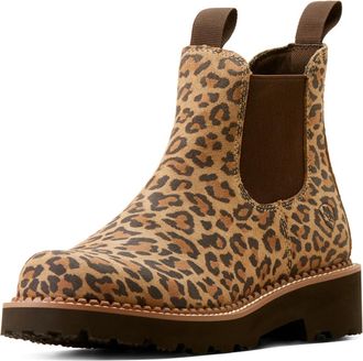 Ariat Womens Fatbaby Twin Gore Single Stitch Welt Elastic Suede Leather Chelsea Boots (Gepard, EU 38.5)