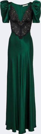 Rodarte Robe aus Seidensatin mit Spitze