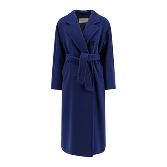 Max Mara Femme, Manteaux, Bleu, Taille: 38 FR Madame Coat