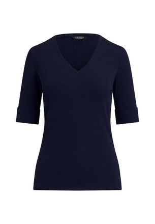 Lauren Ralph Lauren Damen T-Shirt aus Baumwollstretch
