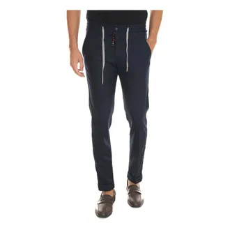 Marco Pescarolo Pantalon Jogger en Laine - Homme - Pantalons - Bleu - Taille: 2XL