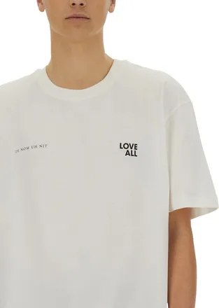 Ih Nom Uh Nit Jesus Love All Print T-Shirt - White