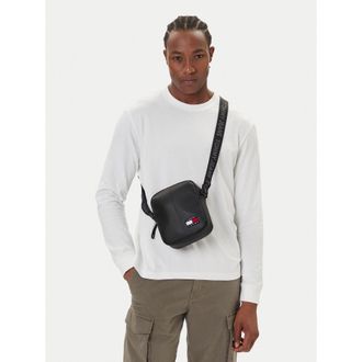 Tommy Jeans Umh&auml;ngetasche Tommy Jeans Tjm Ess Daily Pu Reporter AM0AM13712 Schwarz