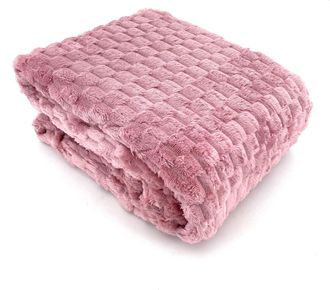 Heimtexland super Flauschige Flanell Kuscheldecke XL 150x200 Wohndecke Oeko-tex Sofadecke Typ905 Altrosa