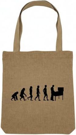 Fabulous Sac Shopping Tote Bag Aspect Lin - Evotuion Flipper Bar Jeux Retro Gaming Analog - Sac de Courses Toile Epaisse 360g Beige Naturel Cabas Port&eacute; Epaule 