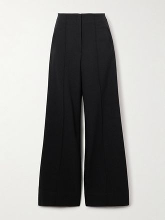 Andres Otalora Pantalon Large En Serge Latidos - Noir
