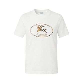 Burberry Femme, Tops, Blanc, Taille: 38 FR Frankie T-shirt