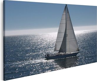 Islandburner Bild auf Leinwand Segelboot Auf Ruhiger See Bilder Wandbilder Poster