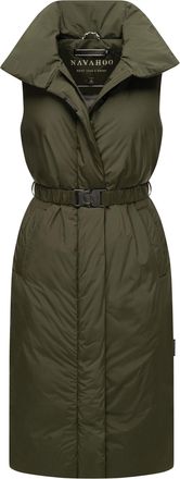 Navahoo Abendlied Damen lange Winter Weste - warm & stilvoll