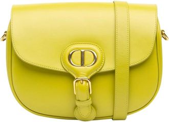 Dior Pre-owned Caro Saddle Bag Lime Green - Femme - Pre-owned - Jaune - Taille: ONE Size