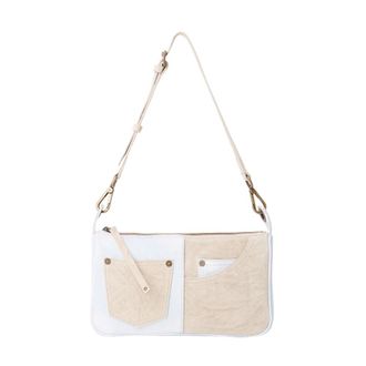 Guess Denim Frontier Schultertasche - - Bags - Damen - Beige - ONE SIZE