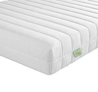 Dreamstar DreamStar - Easy Flex - Matelas orthopédique en mousse à froid - 7 zones - Certifié Oeko-Tex - Degré de dureté 2 et 3 (H2 & H3) - Matelas enroulable -
